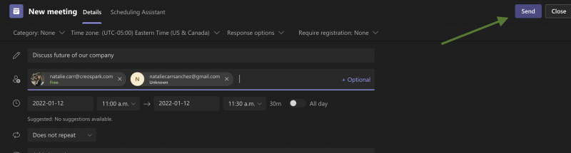 How to invite external users to a Microsoft Teams meeting | Creospark