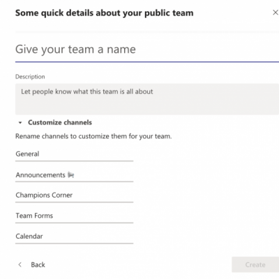 New Customizable Microsoft Teams Templates for your Organization