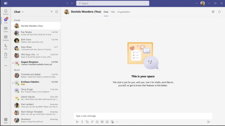 Chat with yourself in Teams - 12 Days of Teams | Creospark