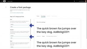 Adding your custom fonts to the SharePoint Brand Center
