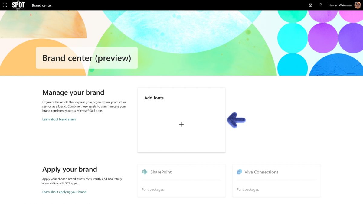 Adding your custom fonts to the SharePoint Brand Center