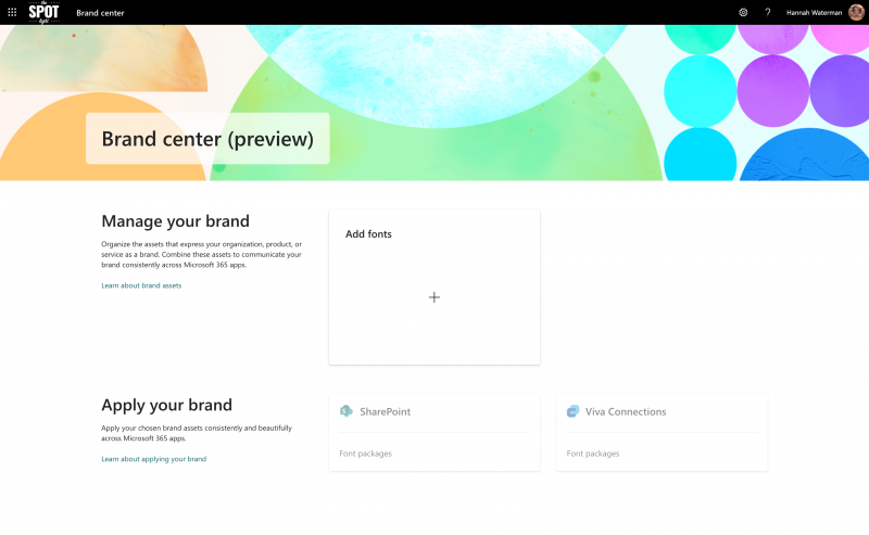 Adding your custom fonts to the SharePoint Brand Center