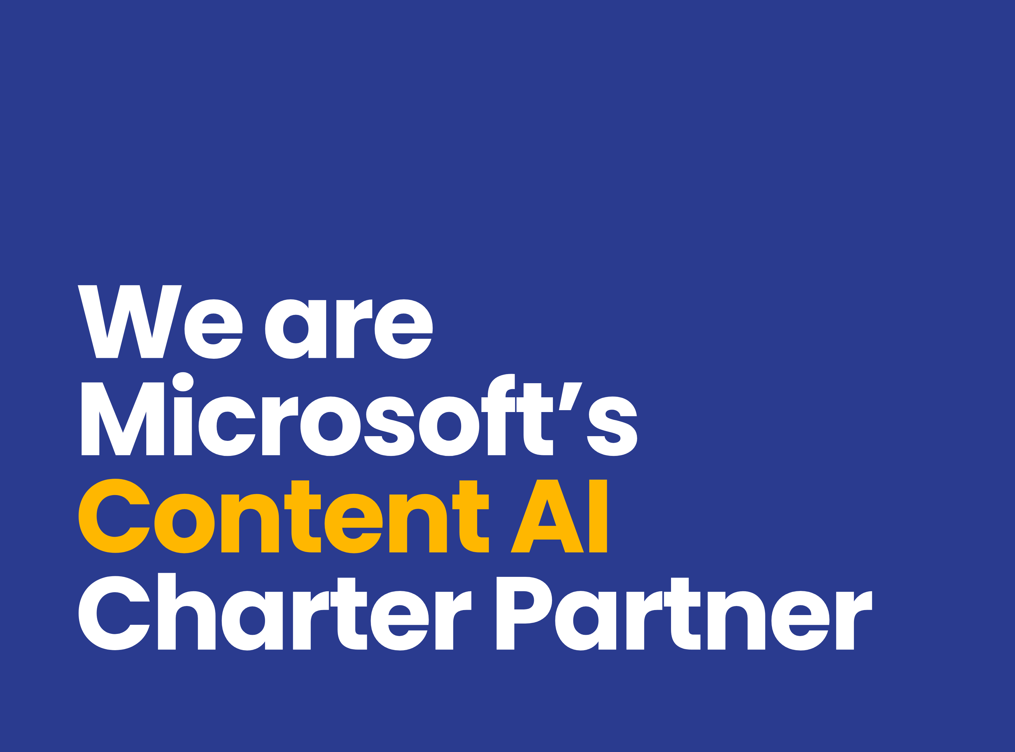 Microsoft Content AI Charter Partner | Creospark